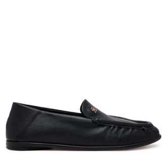Tommy Hilfiger Mokassins Tommy Hilfiger Soft Leather Squared Toe Loafer FW0FW08412 Schwarz