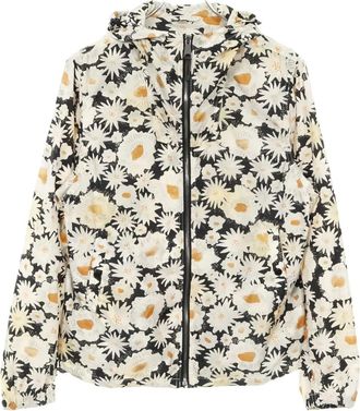 Burberry veste zippée à fleurs (années 2010) - Noir