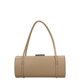Michael Kors Femme, Sacs, Brun, Taille: ONE Size Natalie Leather Barrel Bag