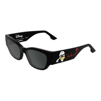 Karl Lagerfeld unisex, Accessoires, Noir, Taille: 52 MM Rectangle Lunettes de soleil