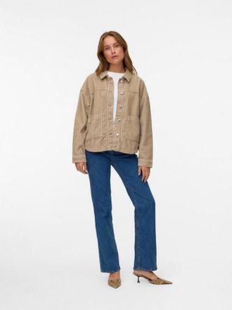 Vero Moda Langjacke VMJAMIE LS CORDUROY SHACKET MIX NOO 297957 Chocolate Tor