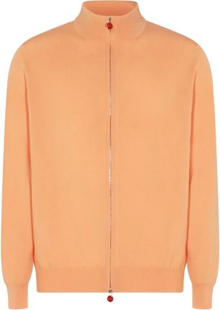 Kiton cardigan à fermeture zippée - Orange