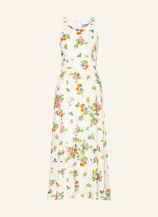 THE ABITO Milano The Abito Kleid Mit Leinen weiss