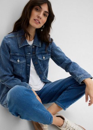 Bonprix Jeansjacke loose fit Passform, weite Boyfriend-Form, mit Stretch-Anteil