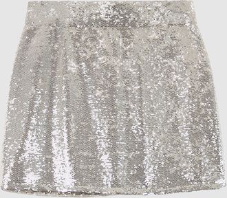 Jeanne Vouland Mini Jupe Kenda Sequin Champagne