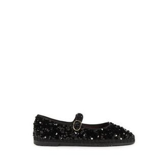 Flabelus Ballerines sequins en coton m&eacute;lang&eacute;