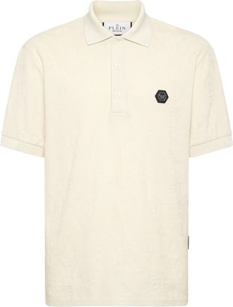 Philipp Plein Polo T-Shirt Jacquard Crest