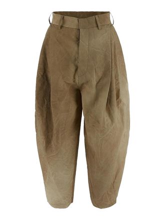 Uma Wang Pantalons D&eacute;contract&eacute;s - Marron