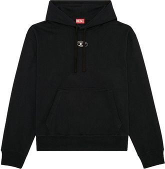 Diesel Hoodie mit Metallic-Logo - Schwarz