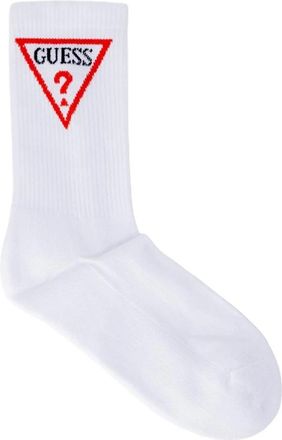 Guess Dreieck Logo Crew Socken - - Underwear - Damen - Wei&szlig; - ONE SIZE