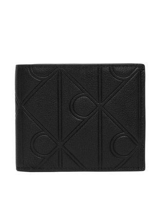 Calvin Klein Geldb&ouml;rse Xl Emblem Aop Emboss Ew Billfold LV04D1177G Schwarz