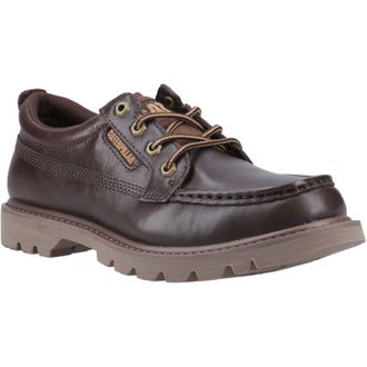 CAT CAT Lifestyle Colorado Mokassin Low Leder Herren Dunkelbraune Schn&uuml;rschuhe