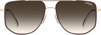 Carrera SUN Brille CARRERA 355/S Gr&ouml;&szlig;e 59-15 mm Gold Burgundy/Eye size: 59 - Bridge size: 15