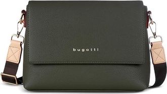 Bugatti Ella - Sac &agrave; Bandouli&egrave;re Femme en Similicuir - Sac &agrave; Main &Eacute;l&eacute;gant - Olive