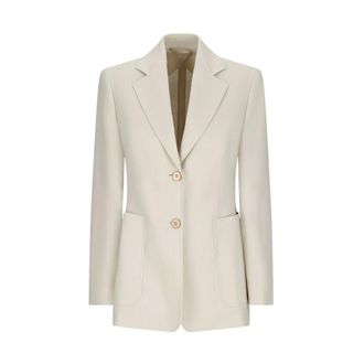 Max Mara Femme, Vestes, Beige, Taille: 36 FR Blazer Monopetto Volonta
