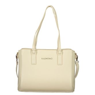 Mario Valentino Mario Valentino Beige Polyurethan Damenhandtasche mit verstellbarem Tragegurt und Taschen