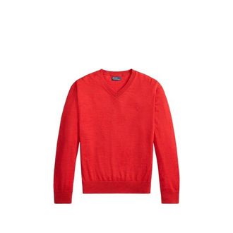 Polo Ralph Lauren Pull droit col V en laine