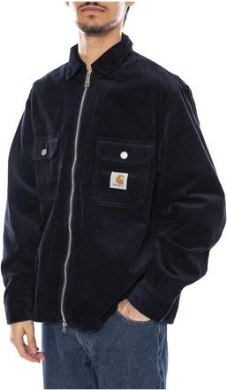Carhartt Work in Progress Homme, Vestes, Bleu, Taille: L La Reynold Shirt Jacket