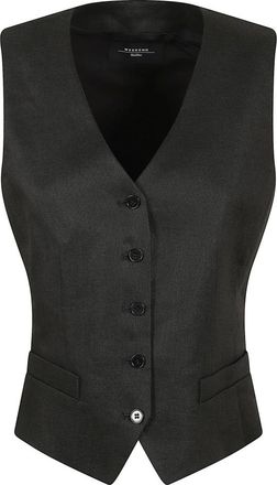 Max Mara Femme, Vestes, Noir, Taille: 34 FR Pace Buttoned Vest