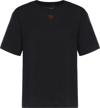 Pinko Pinko, Femme, Tops, Noir, Taille: 36 FR T-Chemises