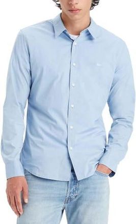 Levi's Homme Long-Sleeve Battery Housemark Slim, Soft Chambray Blue, XXL