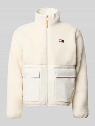 Tommy Jeans Regular Fit Webpelzjacke in Teddy-Optik