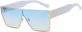 Generic Lunettes De Soleil D&eacute;coratives &Agrave; Monture Carr&eacute;e For Hommes Et Femmes, Id&eacute;ales For La Conduite En Ext&eacute;rieur(Blue)