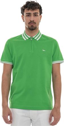 Harmont & Blaine Homme, Tops, Vert, Taille: XL Lrq491 Polo &agrave; Manches Courtes