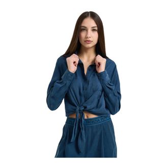 Patrizia Pepe Damen, Blusen & Hemden, Blau, LGr&ouml;&szlig;e