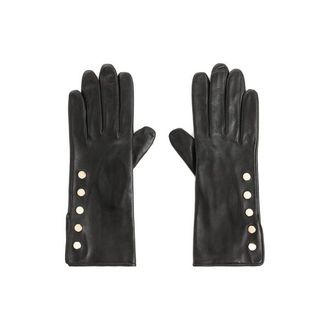 Saison 1865 Lammfellhandschuhe - Schwarz