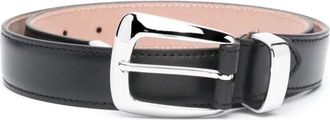 Khaite Ceinture en cuir de veau &agrave; bout pointu - Femme - Accessoires - Noir - Taille: 75 CM
