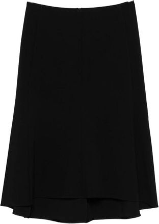 Jil Sander Femme, Jupes, Noir, Taille: 38 FR Midi Skirts