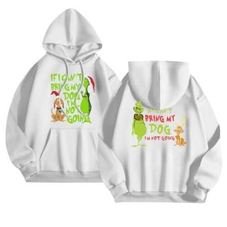Generic Le Grinch Sweat A Capuche Femme The De Christmas Sweet Moche Pilou Pyjama Noel Pull Chaud Noël Femmes Oversize Deguisement Pulls Costume Polaire Vêtem