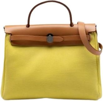Herm&egrave;s Pre-owned Herbag Zip 31 - Femme - Pre-owned - Jaune - Taille: ONE Size
