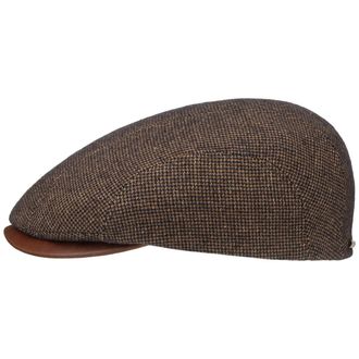 Stetson Dodgeville Ivy Flatcap Klassische Schieberm&uuml;tze Elegante Schirmm&uuml;tze Herren Made in Bulgaria Herbst Winter braun M (56-57 cm)