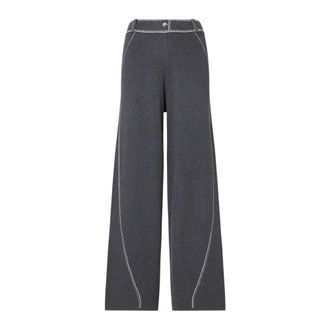 Liu Jo Hose mit Kontrastn&auml;hten - - Trousers - Damen - Grau - S