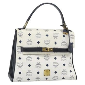 MCM Sac &agrave; main Pre-owned - Femme - Pre-owned - Blanc - Taille: ONE Size