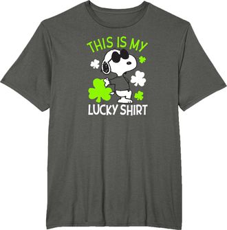 Peanuts St Pattys Day Gl&uuml;ckliches Hemd T-Shirt