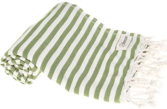 Bersuse 100% Baumwolle - Malibu Hamamtuch Pestemal - Olivgr&uuml;n