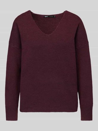 Only Relaxed Fit Pullover mit V-Ausschnitt
