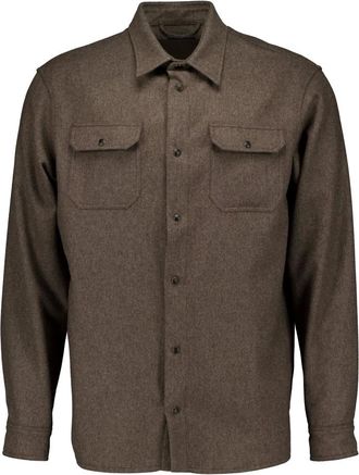 Paul & Shark Homme, Chemises, Brun, Taille: 2XL Overshirt Bruin
