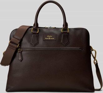 Polo Ralph Lauren Laptoptasche aus Rindsleder mit Laptopfach