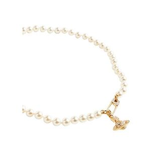 Vivienne Westwood Collier Lucr&egrave;ce en Perles