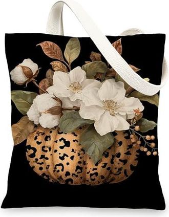 Generic Sacs fourre-tout en toile à motif floral réutilisables, vintage légers et lavables avec bandoulière pour salle de sport, voyage, plage, pique-nique 33