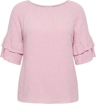 Miamoda Longbluse Bluse A-Linie Musselin