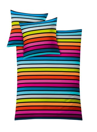 Kleine Wolke 6109148954 Bettw&auml;sche Rimini, Ma&szlig;e: 155 x 220 cm und 80 x 80 cm, Farbe: Multicolor