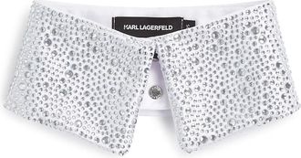 Karl Lagerfeld Tücher & Schals - STRASS-KRAGEN, HANDVERLESEN VON HUN KIM - Gr. unisize - in Weiß - für Damen