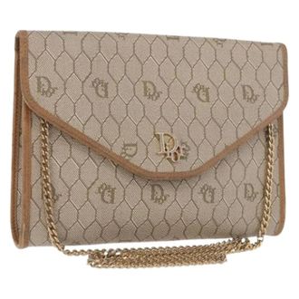 Dior Pre-owned Toile sacs-main - Femme - Pre-owned - Beige - Taille: ONE Size