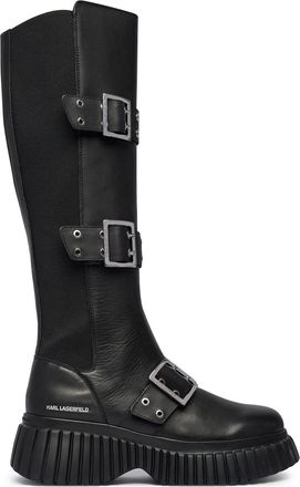 Karl Lagerfeld Stiefel KARL LAGERFELD Kreeper Wedge KL44490 Schwarz