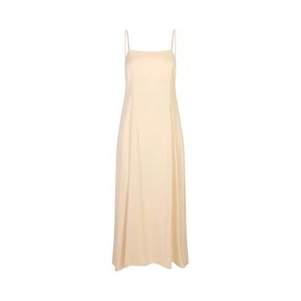 PESERICO Femme, Robes, Beige, Taille: 36 FR Robe en satin de viscose